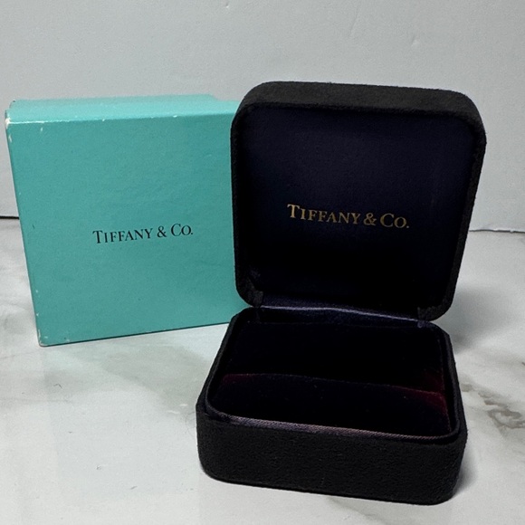 Tiffany & Co. | Other | Tiffany Co Black Ring Box And Blue Gift Box ...